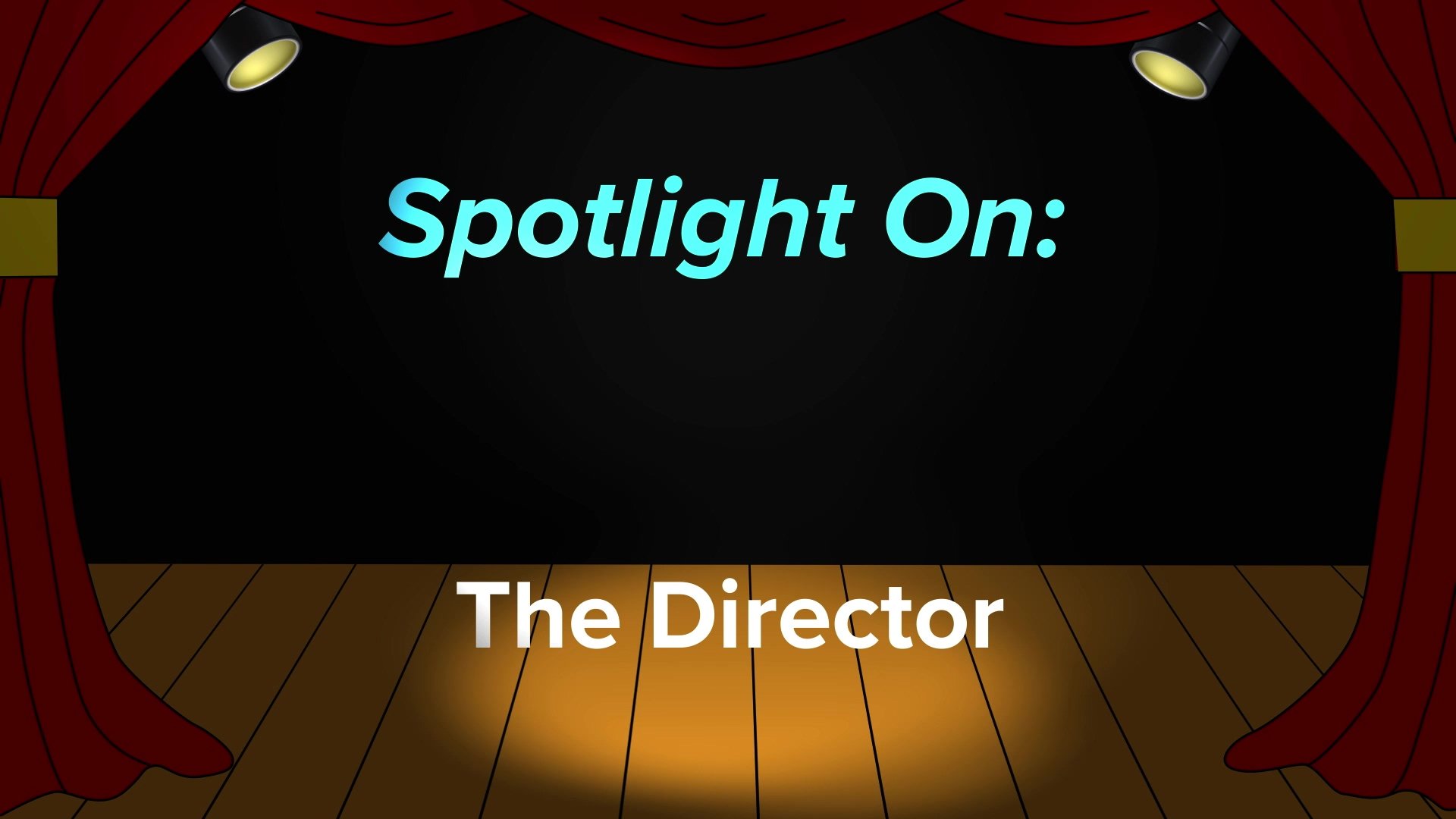 Stage Director Cartoon